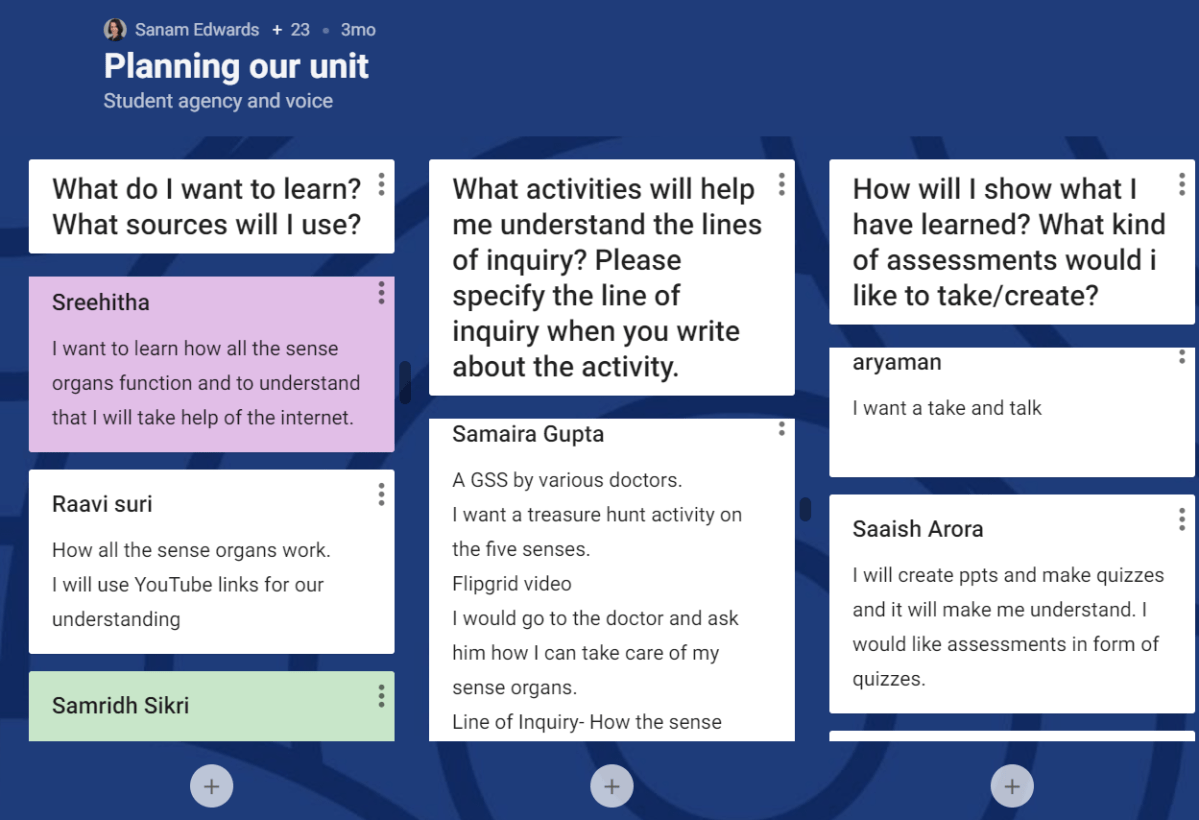 Maximizing Student Agency- learners plan their own unit in my classroom ...